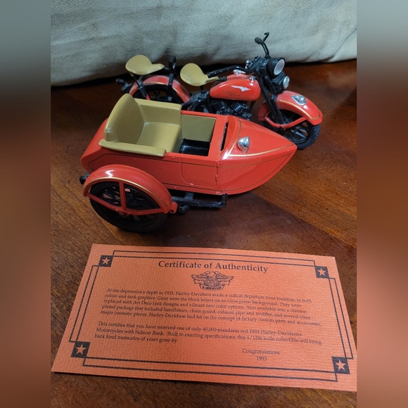 Harley-Davidson | Other | Harleydavidson Motorcycle Sidecar Bank 933 ...